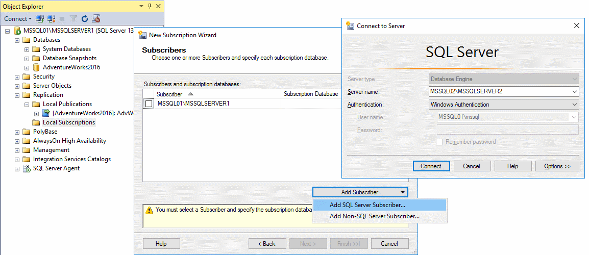 Configurare Replication in Sql Server 2016 - Bartolomeo Alberico